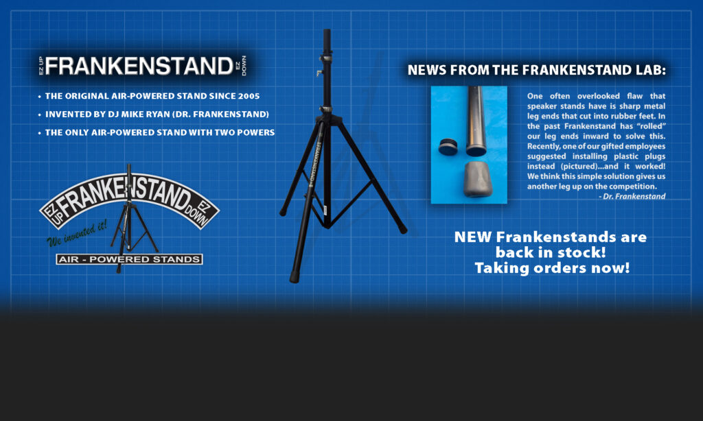 Frankenstand – The Original Air-Powered Speaker Stand aka Frankenstand!